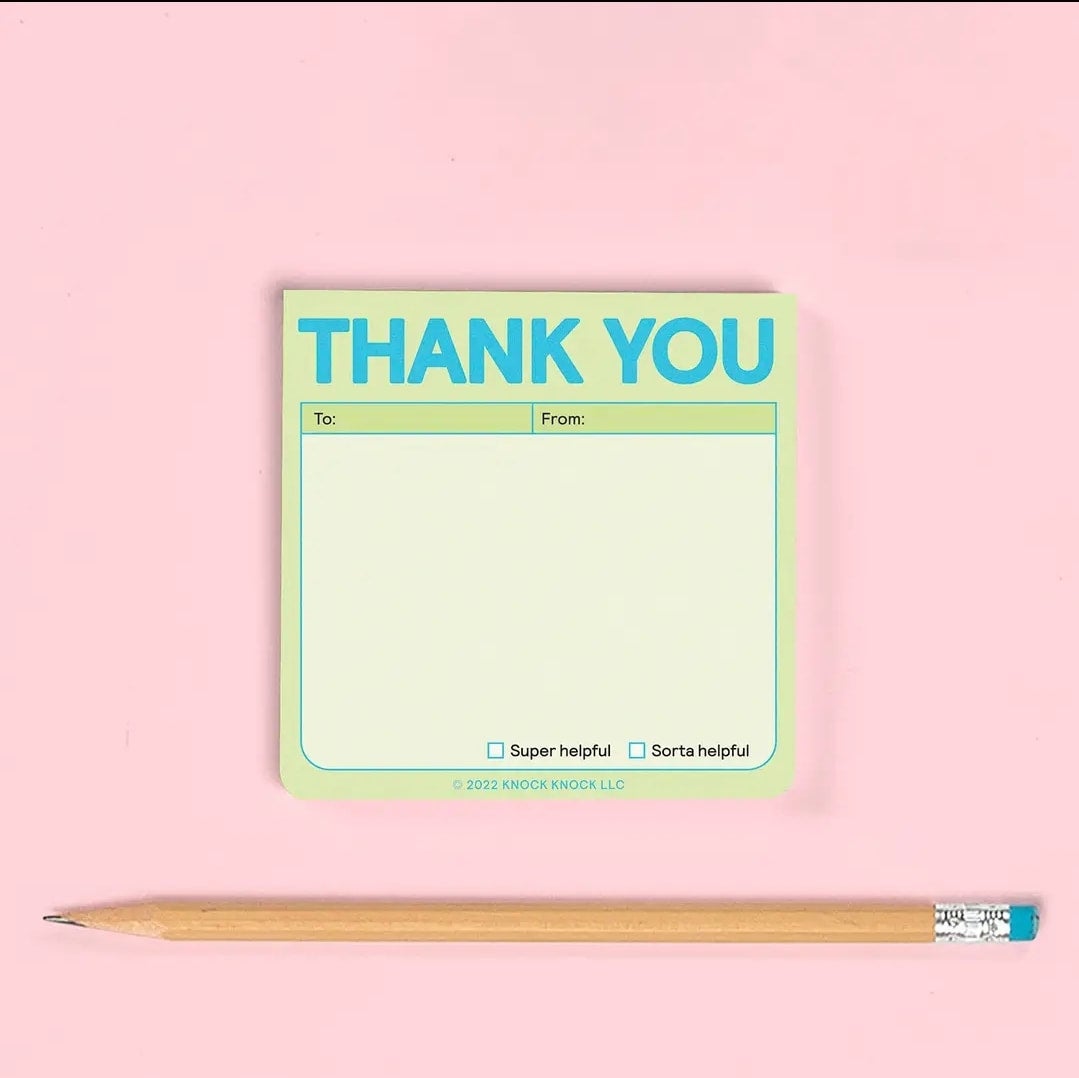 Thank you sticky note | The Ivory Elephant LLC